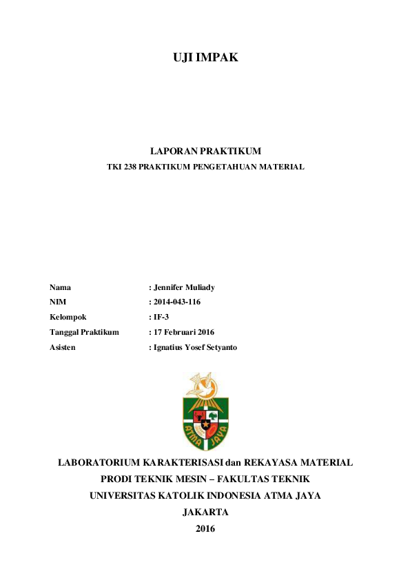 (PDF) UJI IMPAK