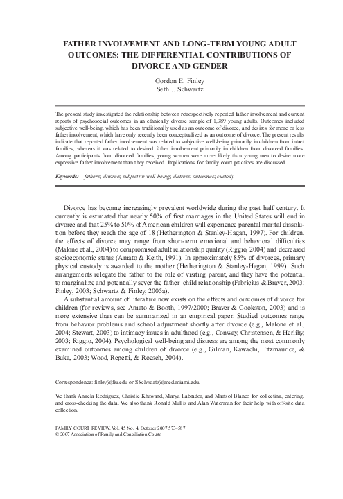 (PDF) The Father Involvement and Nurturant Fathering Scales ...
