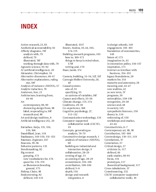 (PDF) Index_Design Research Through Practice, From The Lab, Field and ...