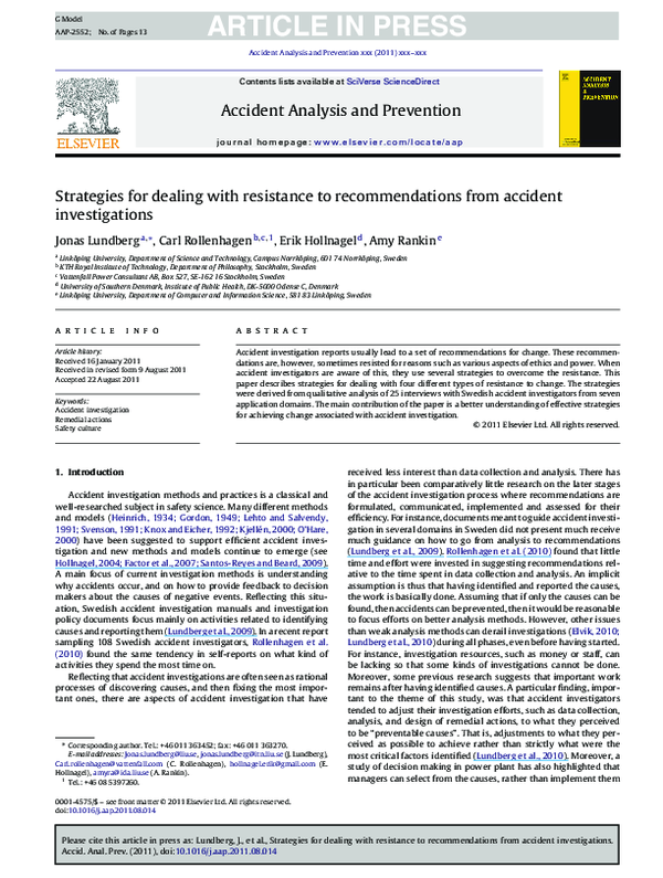 (PDF) Strategies for dealing with resistance to recommendations from ...