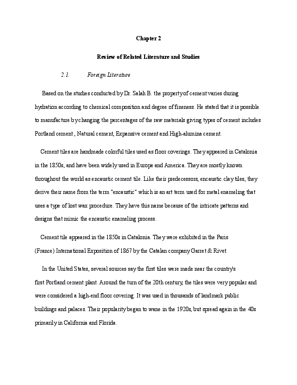 (DOC) Chapter 2 Review of Related Literature and Studies