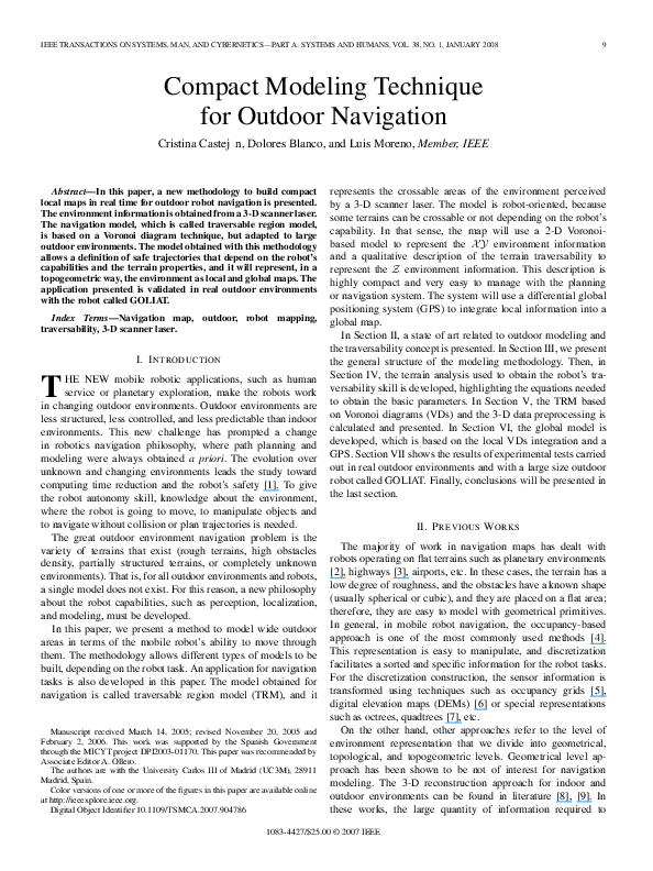 (PDF) Compact Modeling Technique for Outdoor Navigation