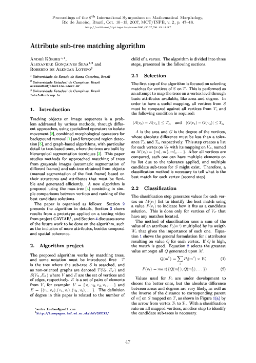 (PDF) Attribute sub-tree matching algorithm