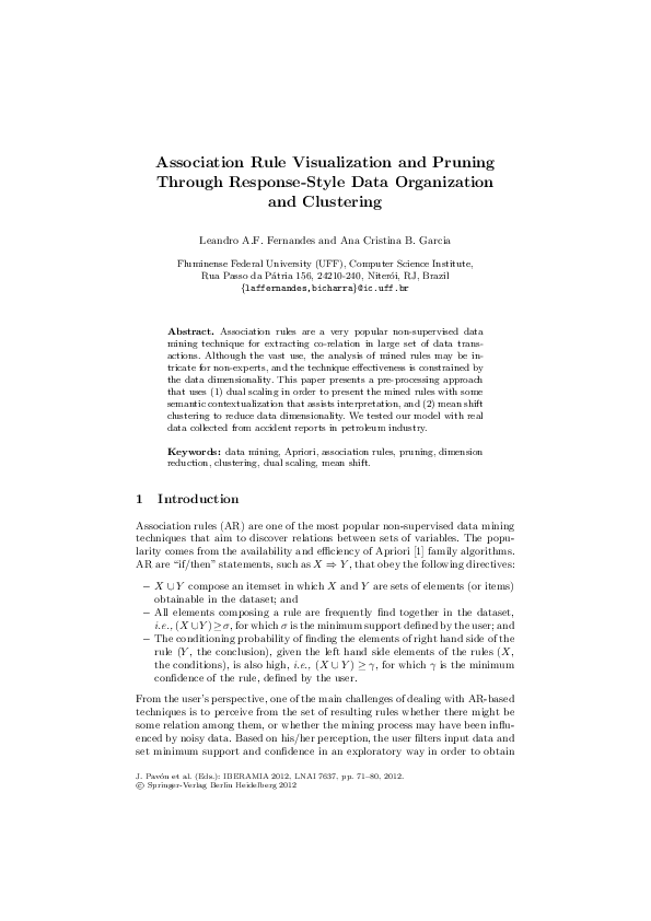 (PDF) Association Rule Visualization and Pruning through Response-Style ...