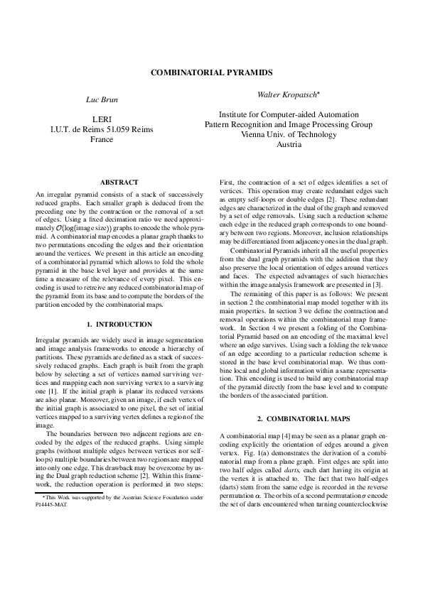 Pdf Combinatorial Pyramids