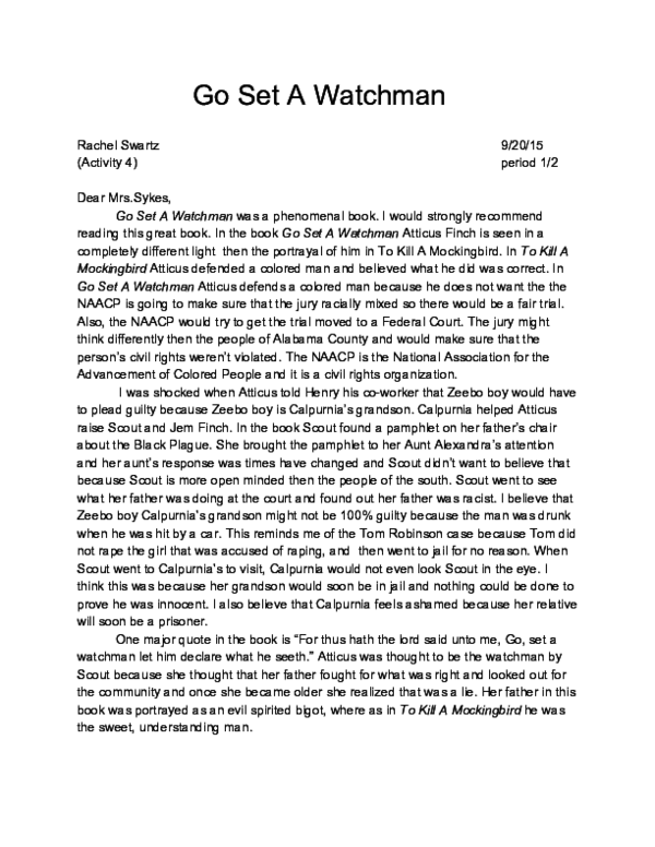 (PDF) Go Set A Watchman