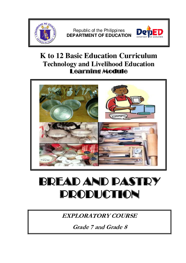 (PDF) K to 12 Basic Education Curriculum Technology and Livelihood Education Learning Module ...