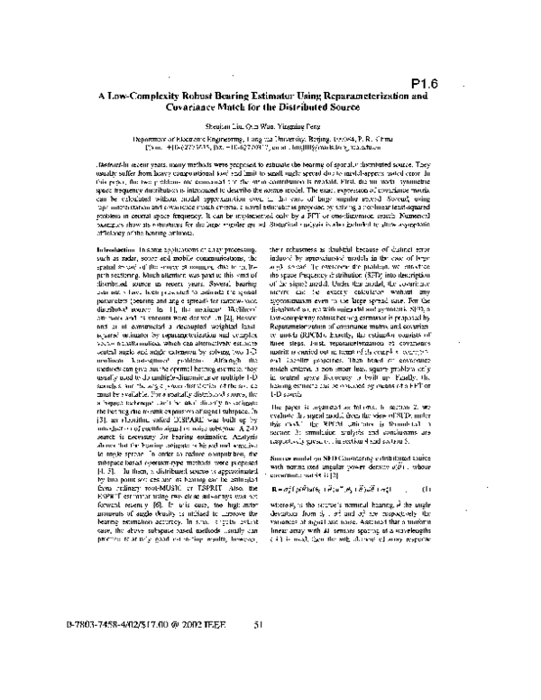 (PDF) A low-complexity robust bearing estimator using quadric rotational invariance of ...
