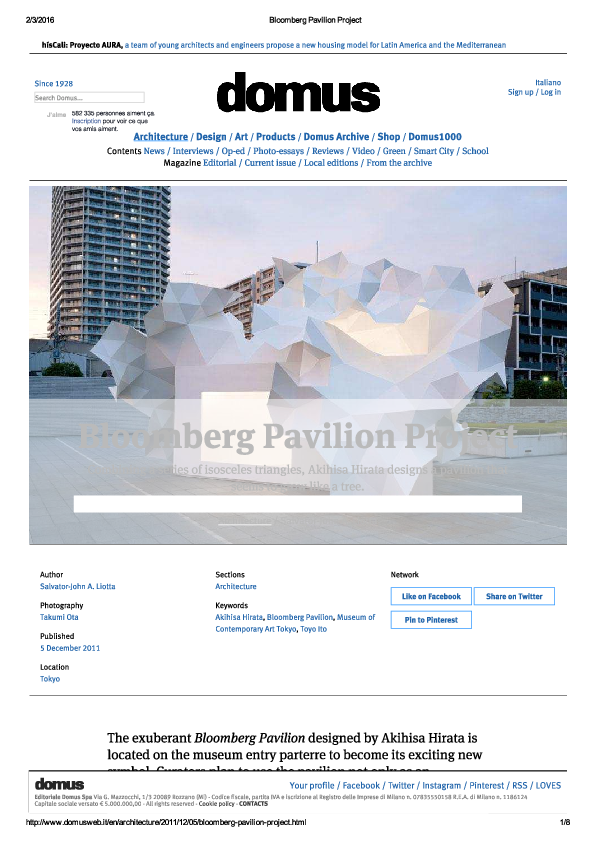 (PDF) BLOOMBERG PAVILION PROJECT-Combining a series of isosceles ...