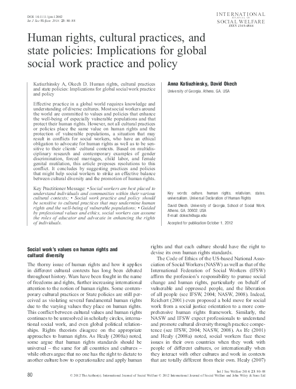 (PDF) Human rights, cultural practices, and state policies ...