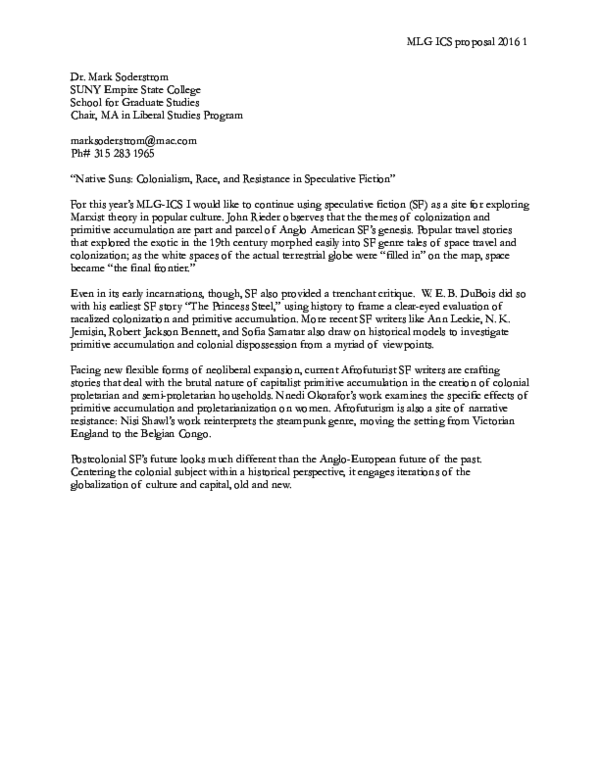 (PDF) Soderstrom MLG ICS proposal 2016 final