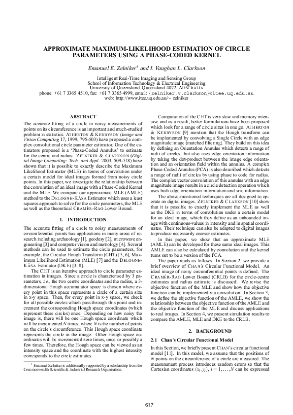(PDF) Approximate maximum likelihood estimation of the autologistic model