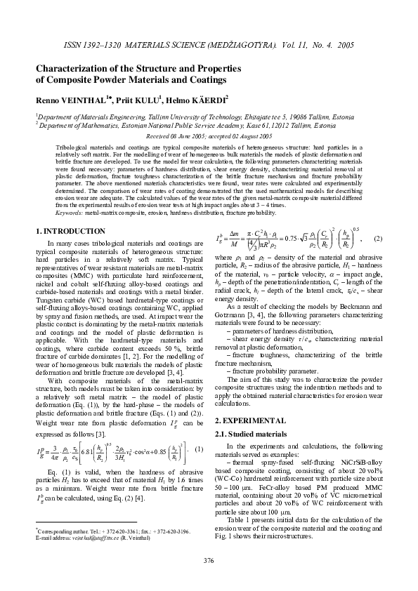 (PDF) Characterization of structure and properties of TiN–TiB2 nano-composite prepared by ball ...