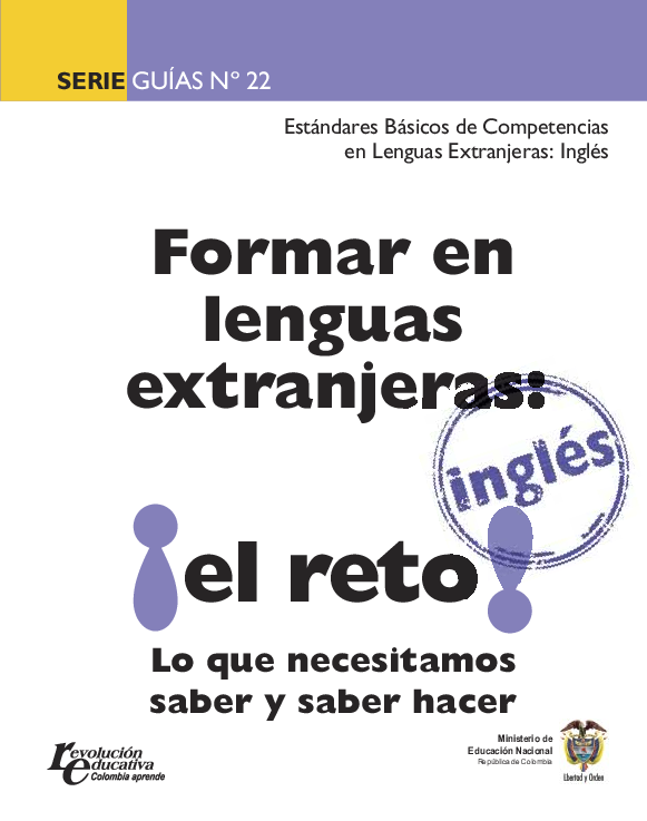 (PDF) Orientaciones pedagogicas lengua extranjera