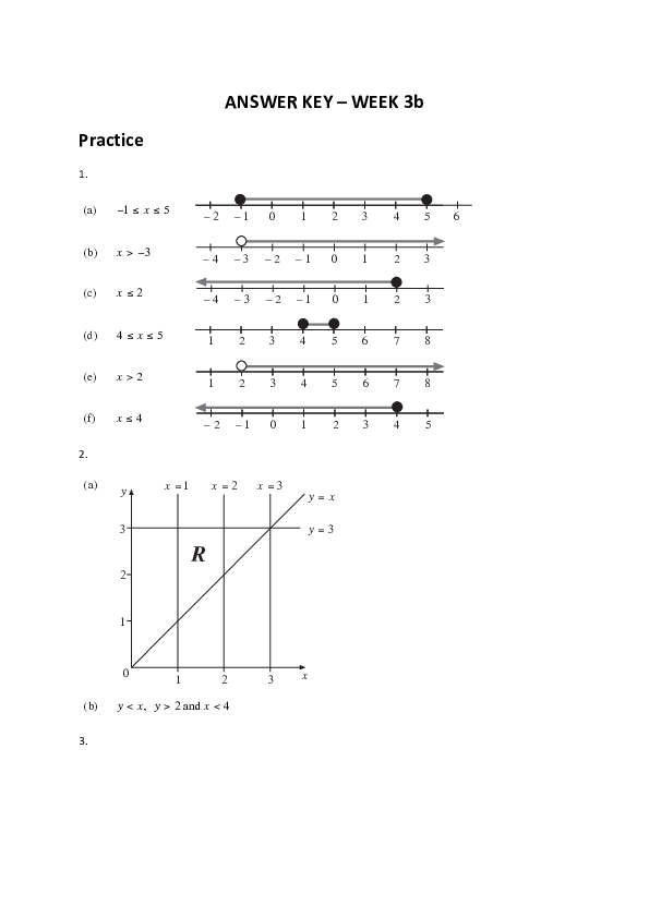 (PDF) ANSWER KEY – WEEK 3b Practice