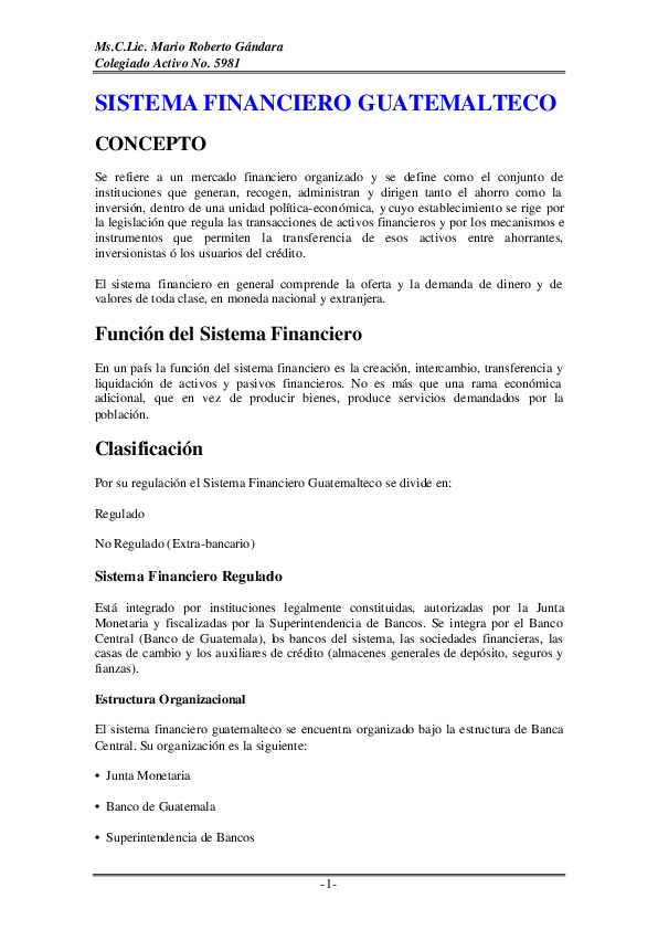 (PDF) SISTEMA FINANCIERO GUATEMALTECO