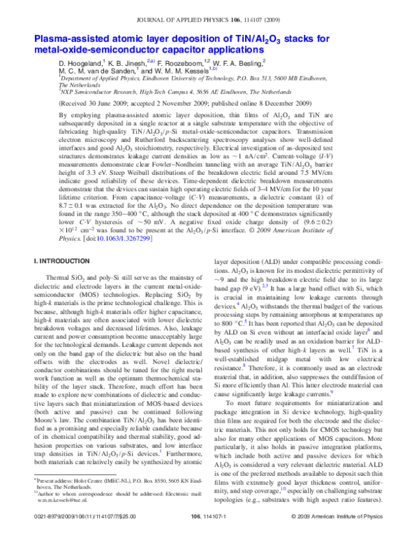 (PDF) Plasma-assisted atomic layer deposition of TiN/Al[sub 2]O[sub 3 ...