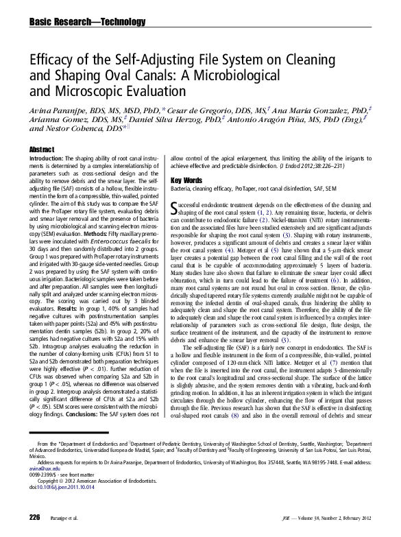 (PDF) Efficacy of the Self-Adjusting File System on Cleaning and ...