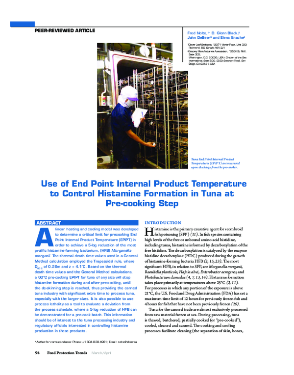 (PDF) Use of end point internal product temperature to control ...