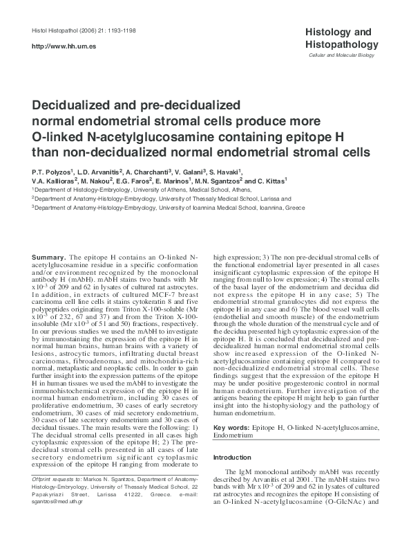 (PDF) Decidualized and pre-decidualized normal endometrial stromal ...