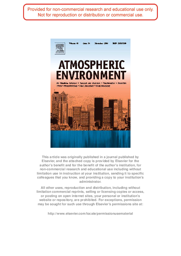 (PDF) Determination of octanol–air partition coefficients and supercooled liquid vapor pressures ...