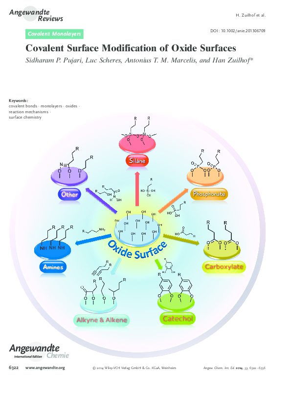 (PDF) Covalent Surface Modification of Oxide Surfaces