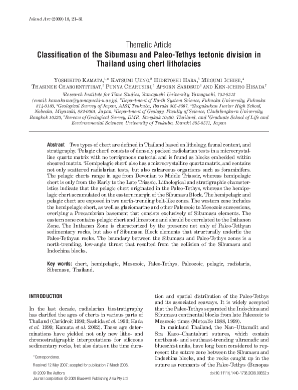 (PDF) Classification of the Sibumasu and Paleo-Tethys tectonic division ...