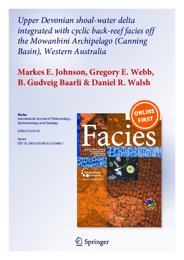 (PDF) Upper Devonian shoal-water delta integrated with cyclic back-reef ...