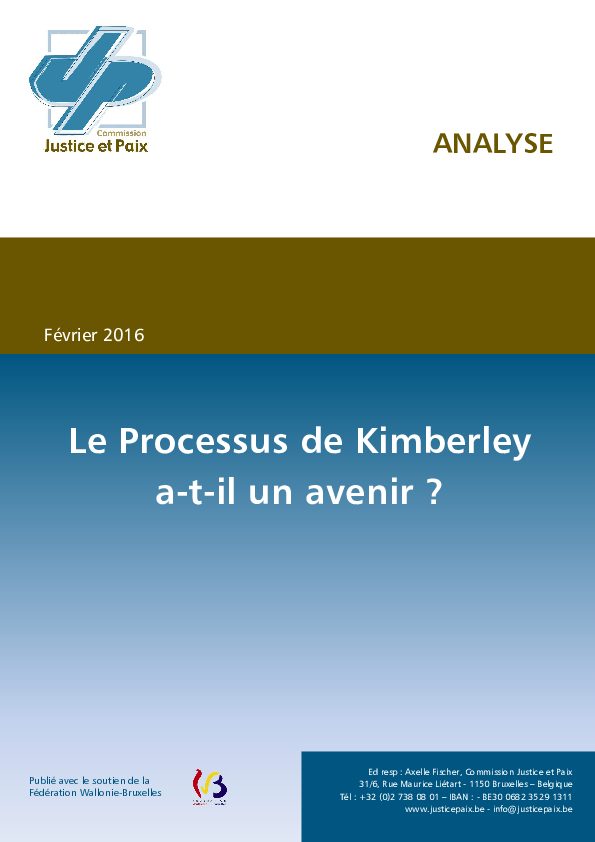 (PDF) Le Processus de Kimberley a-t-il un avenir