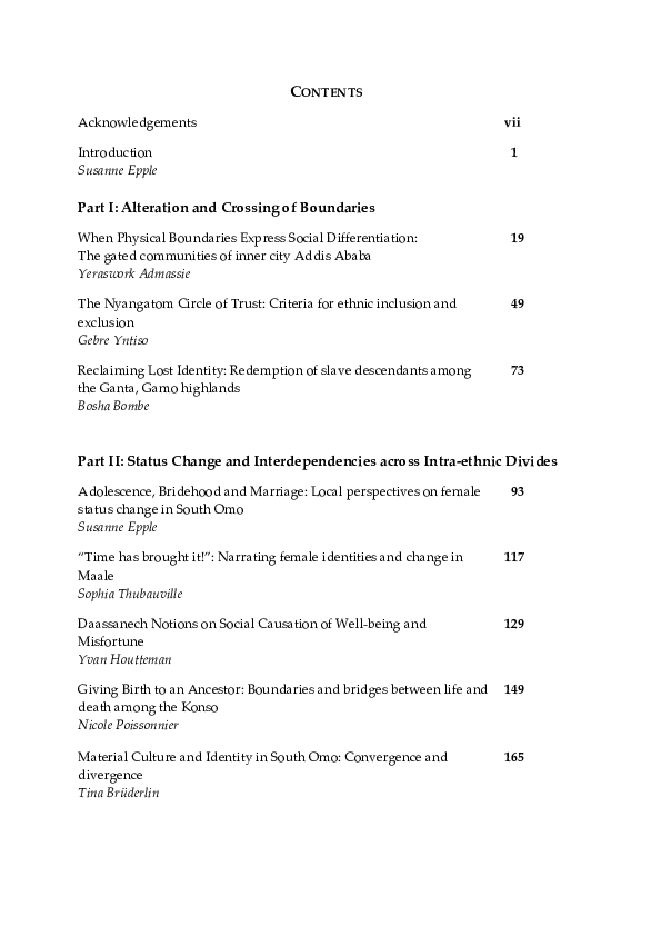 (PDF) Introduction to edited volume: Creating and Crossing Boundaries in Ethiopia. Dynamics of ...