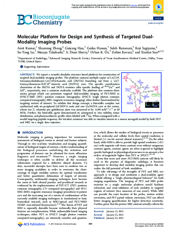Pdf A Molecular Platform For Design And Synthesis Of Targeted Dual