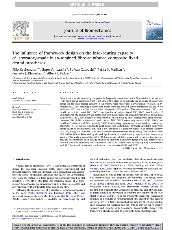 (PDF) Framework Design Impact on FRC-FDP Load Capacity