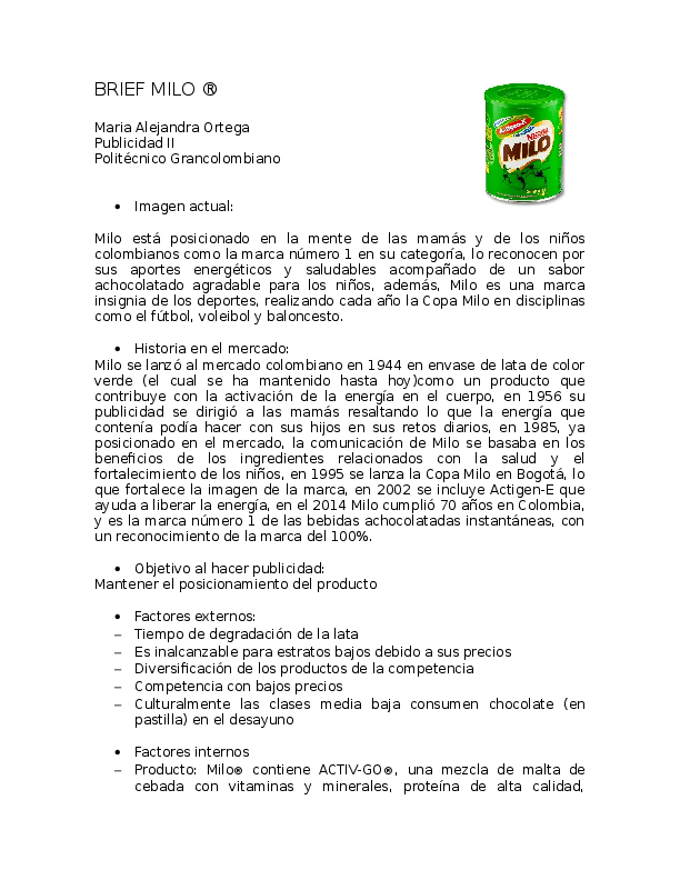 (DOC) BRIEF MILO