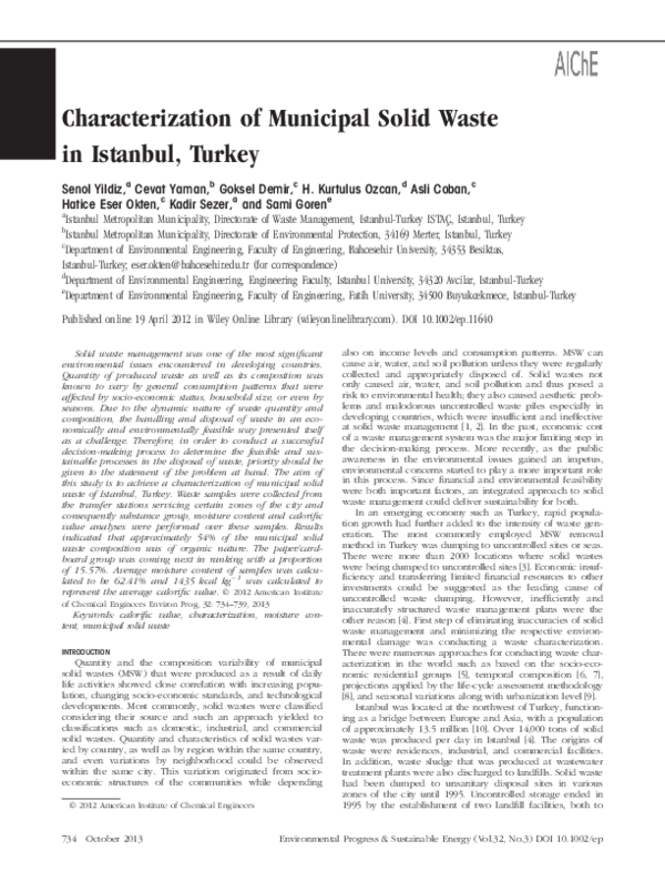 (PDF) Characterization of Municipal Solid Waste