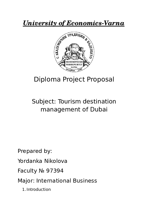 (DOC) Diploma Project Proposal