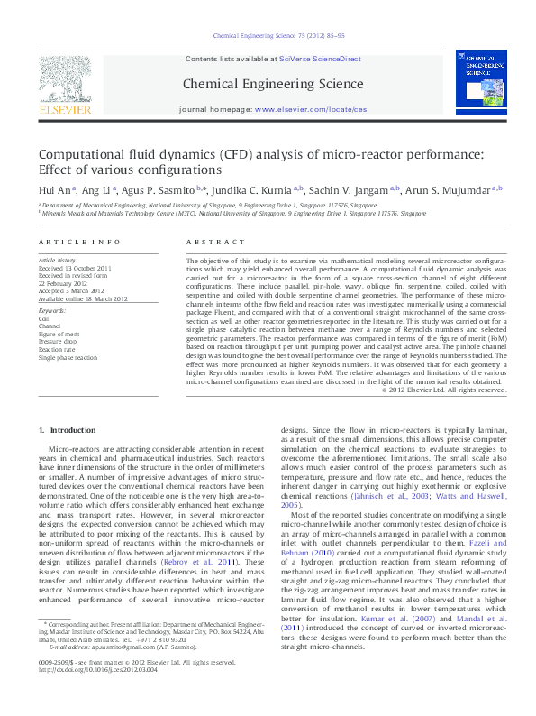 (PDF) Computational Fluid Dynamics (CFD) Analysis of Membrane Reactors: Modelling of Membrane ...