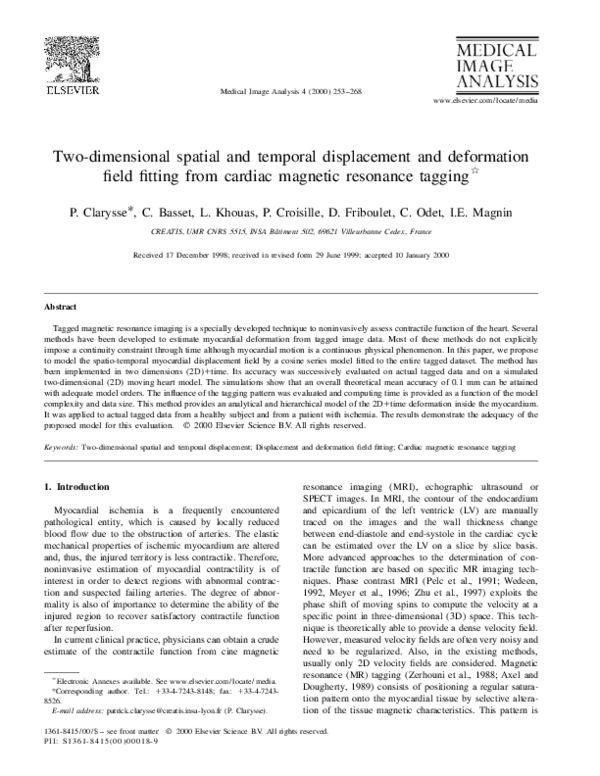 (PDF) Two-dimensional spatial and temporal displacement and deformation ...