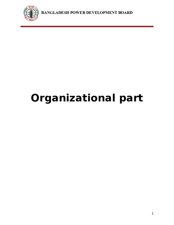 (DOC) Report on BPDB
