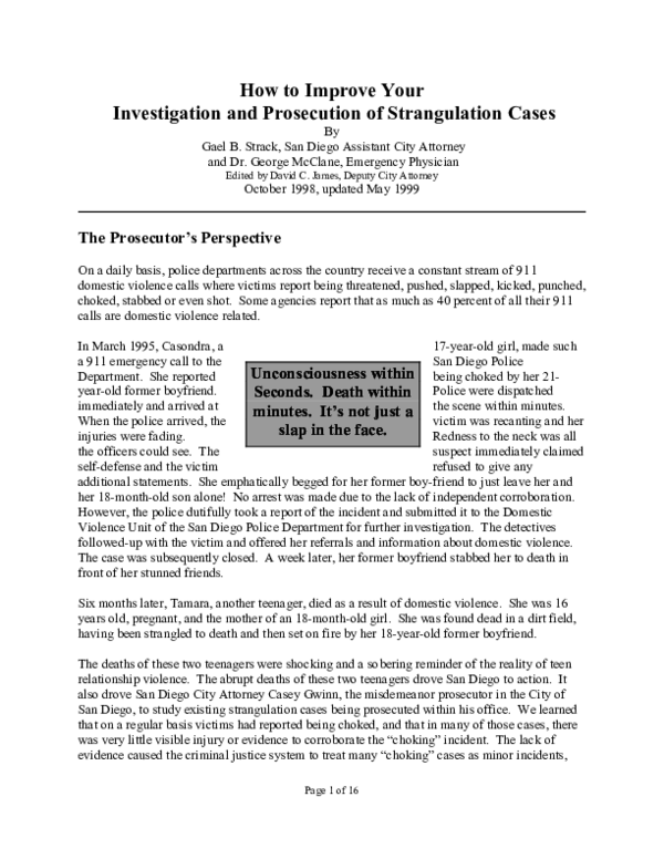 (PDF) How to Improve Your Investigation and Prosecution of ...