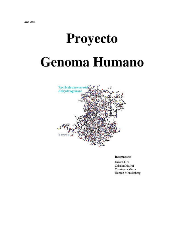 (PDF) Proyecto Genoma Humano