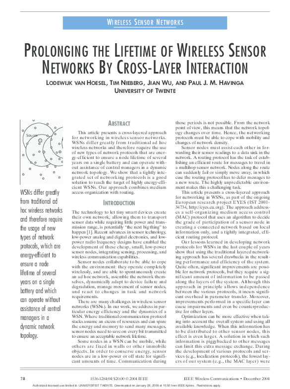 (PDF) Prolonging lifetime of wireless sensor networks with mobile base station using particle ...