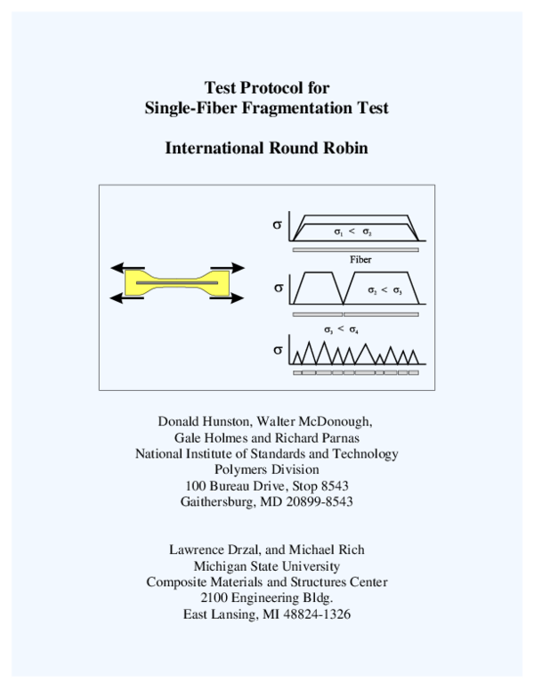 (PDF) Test Protocol for Single-Fiber Fragmentation Test International ...