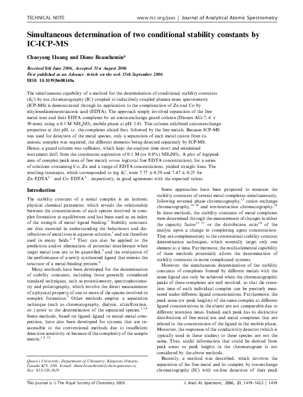 (PDF) Simultaneous determination of two conditional stability constants ...