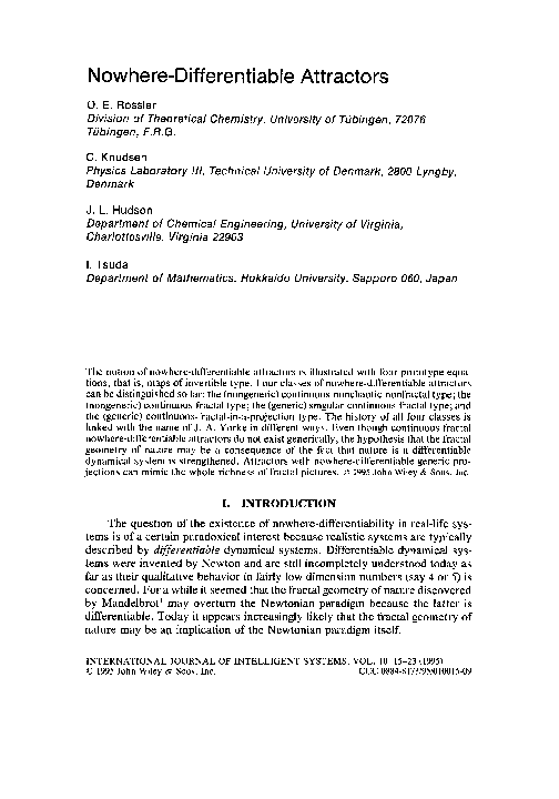 (PDF) Nowhere-differentiable attractors