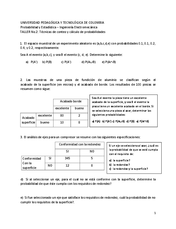 (PDF) UNIVERSIDAD PEDAGÓGICA Y TECNOLÓGICA DE COLOMBIA Probabilidad y Estadística – Ingeniería ...