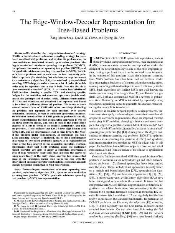 (PDF) The edge-window-decoder representation for tree-based problems