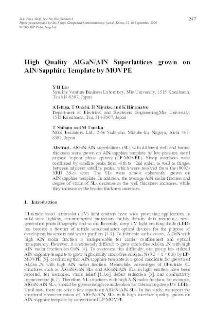 (PDF) HVPE AlN