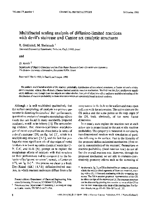 (PDF) Multifractal scaling analysis of diffusion-limited reactions with devil's staircase and ...