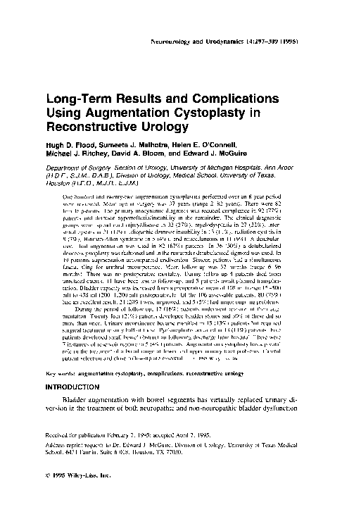 (PDF) Long-term results and complications using augmentation ...