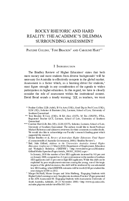 (PDF) The rocky rhetoric and hard reality: the Academic’s dilemma ...